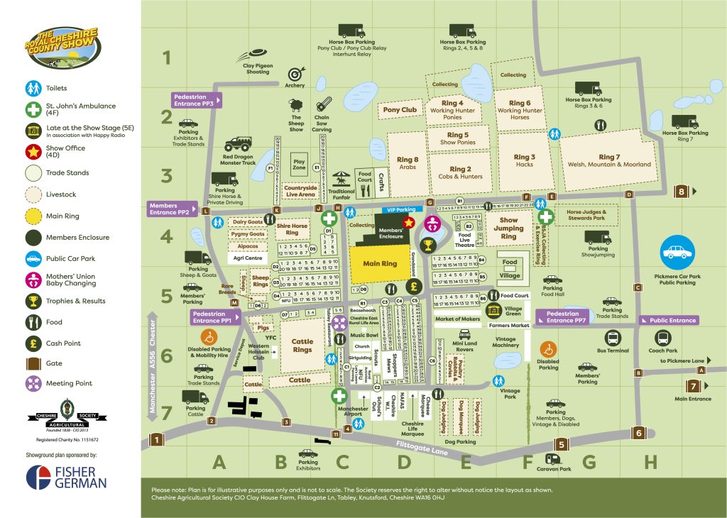 Take A Look At The Official 2024 Showground Map! – Royal Cheshire Show
