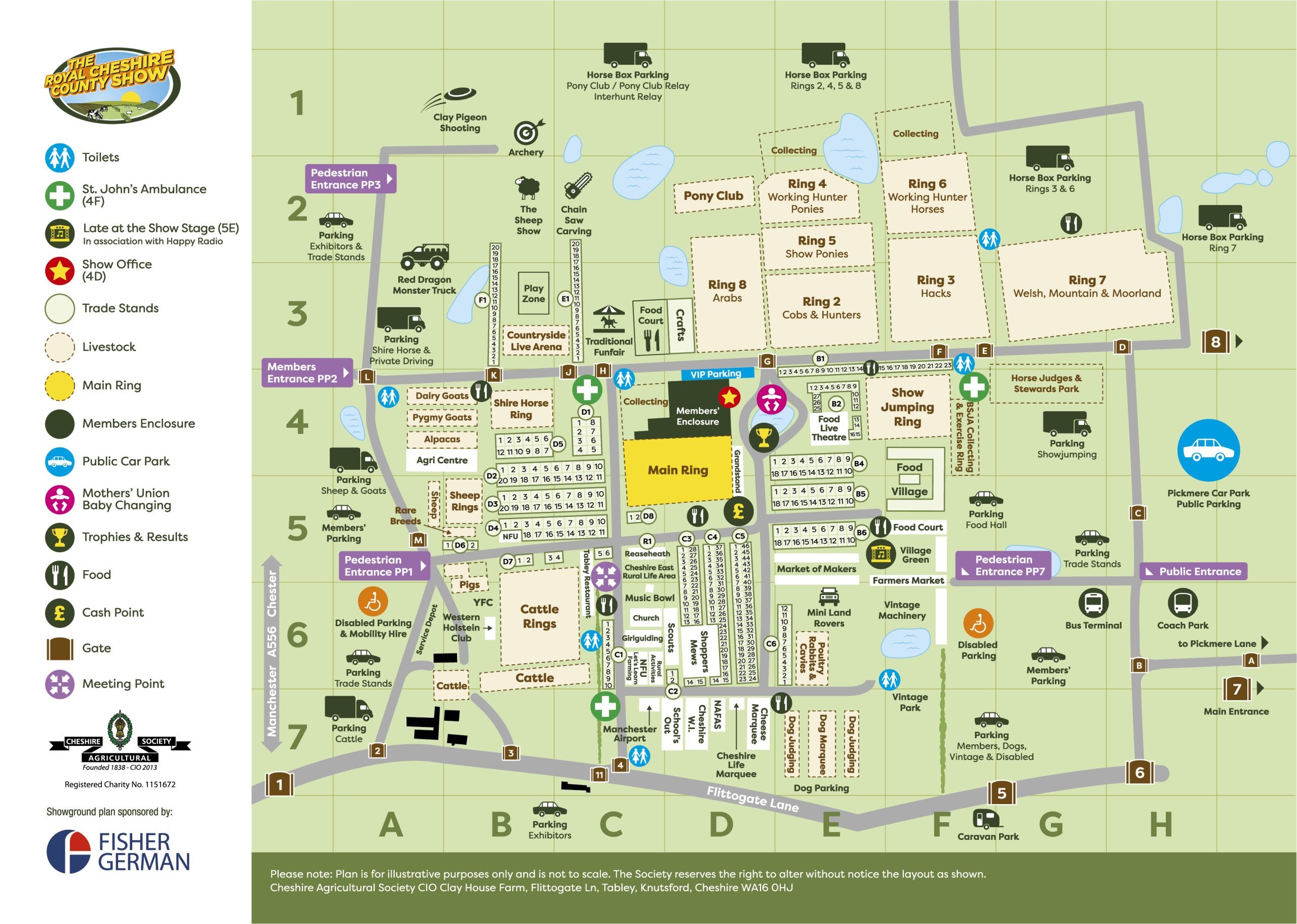 Take A Look At The Official 2024 Showground Map! – Royal Cheshire Show